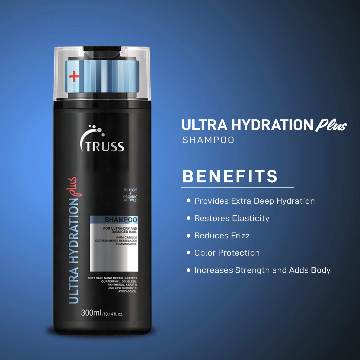 Truss Deluxe Prime Hair Treatment Bundle with Ultra Hydration Plus Shampoo and Conditioner Set and Net Hair Mask