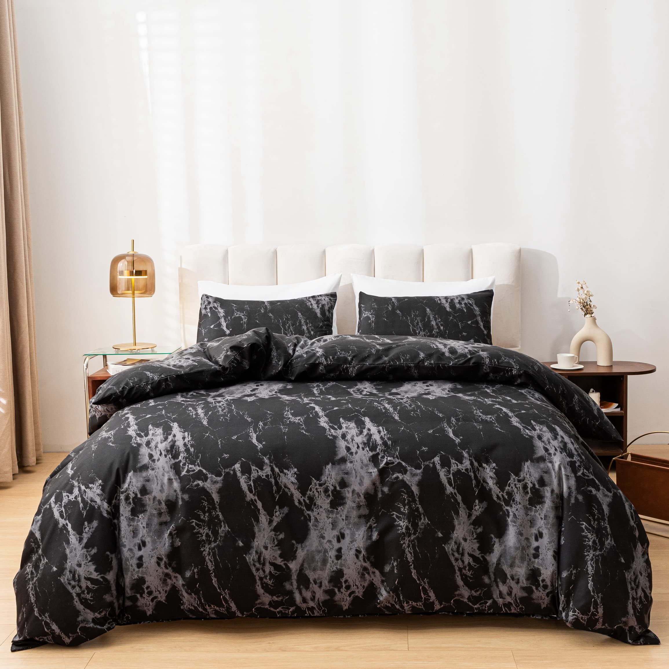 Smoofy Gold Sage Green Queen Comforter Set, 3-Piece, Microfiber Fabric, Machine Washable