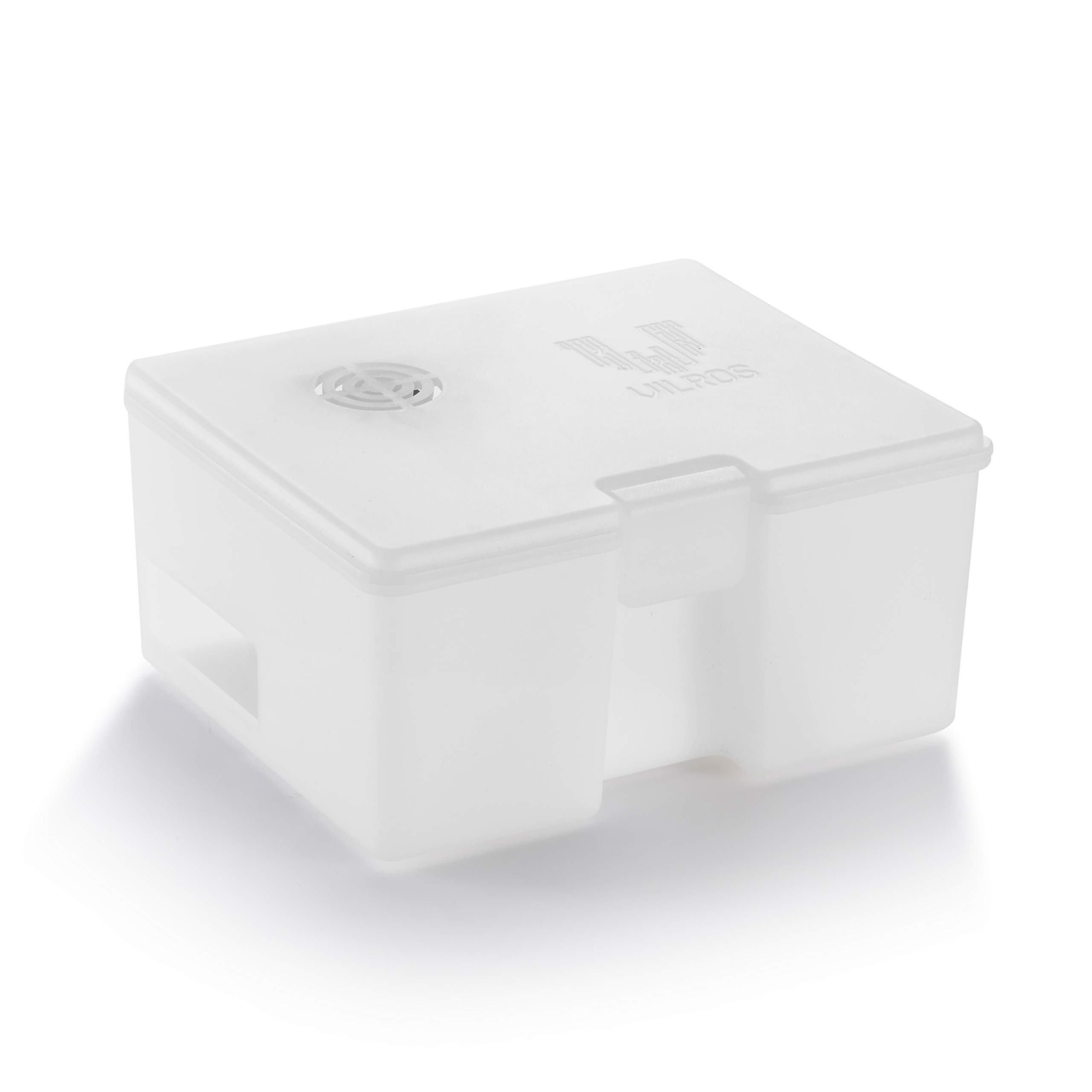 Vilros Raspberry Pi 4 Compatible Use and Store Case with Preinstalled Fan (White Opaque)
