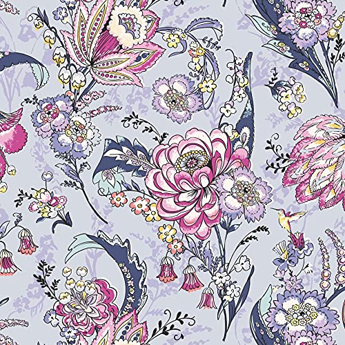 Vera Bradley Women's Cotton Keychain, Hummingbird Park Loop, One Size