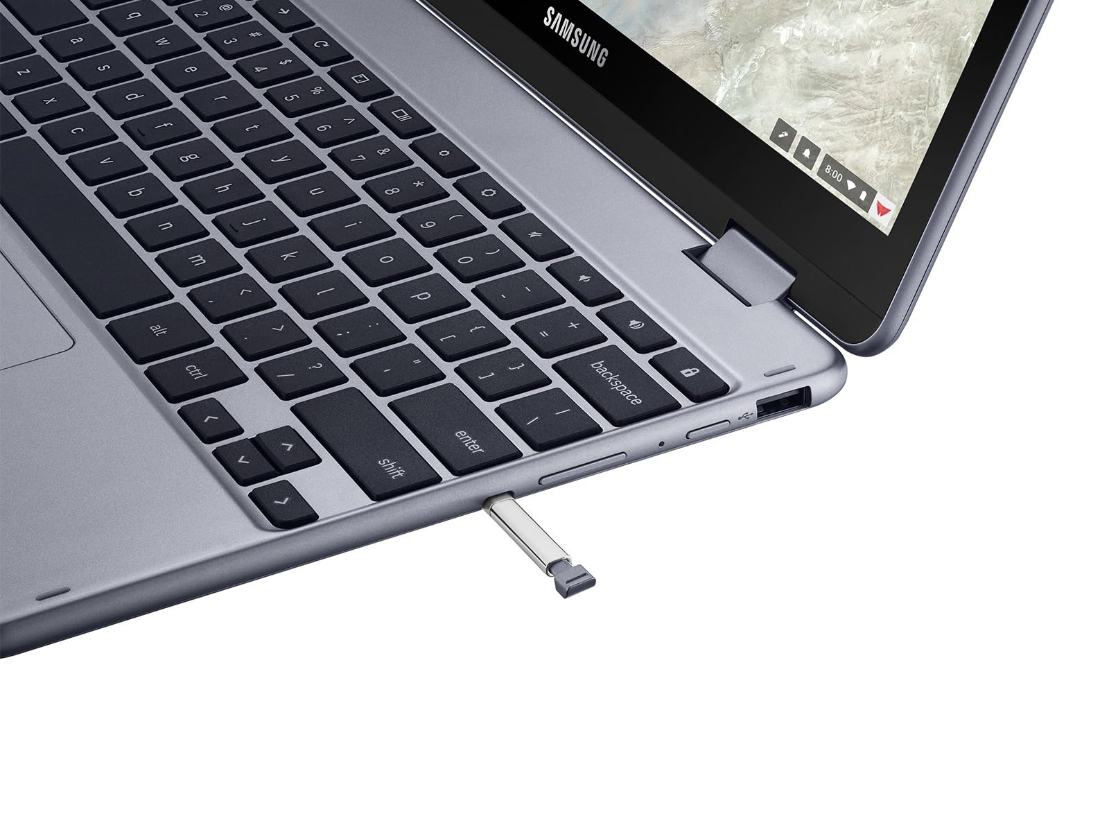 Samsung Chromebook Plus V2 360 12.2" FHD+ 2-in-1 Touchscreen (Intel Celeron 3965Y, 4GB RAM, 64GB eMMC, Active Stylus) Home & Education Laptop, 10-Hour Long Battery Life, 13MP Dual Webcam, Chrome OS