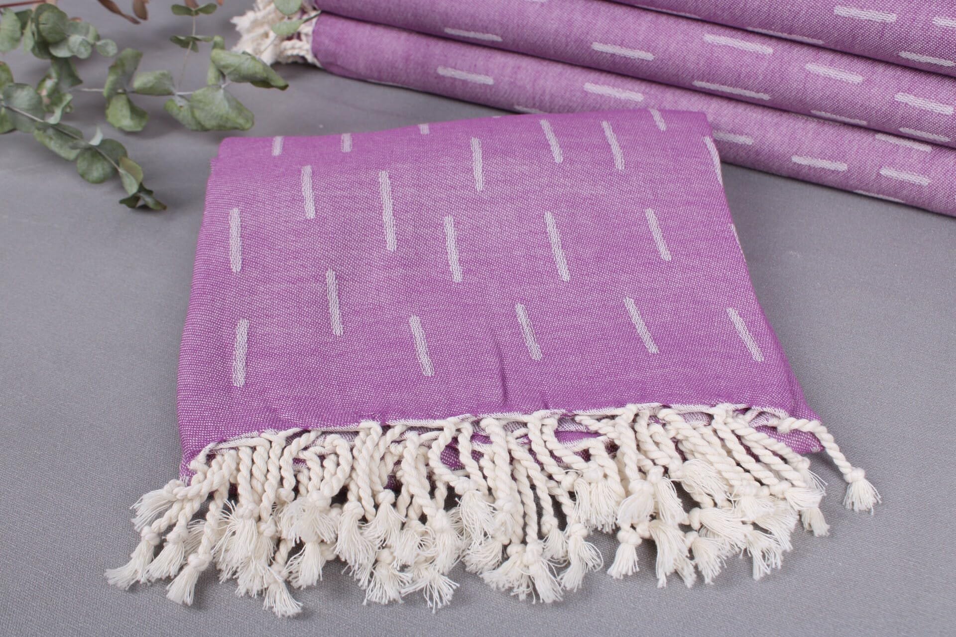 Turkish Beach Towel, 67x40 Oversized Beach Towels - Beach Blanket 100% Cotton Quick Drying Compact, Soft and Absorbent Sand Free Travel Towel Gifts for Adults Beach Accessories - Mountain Model