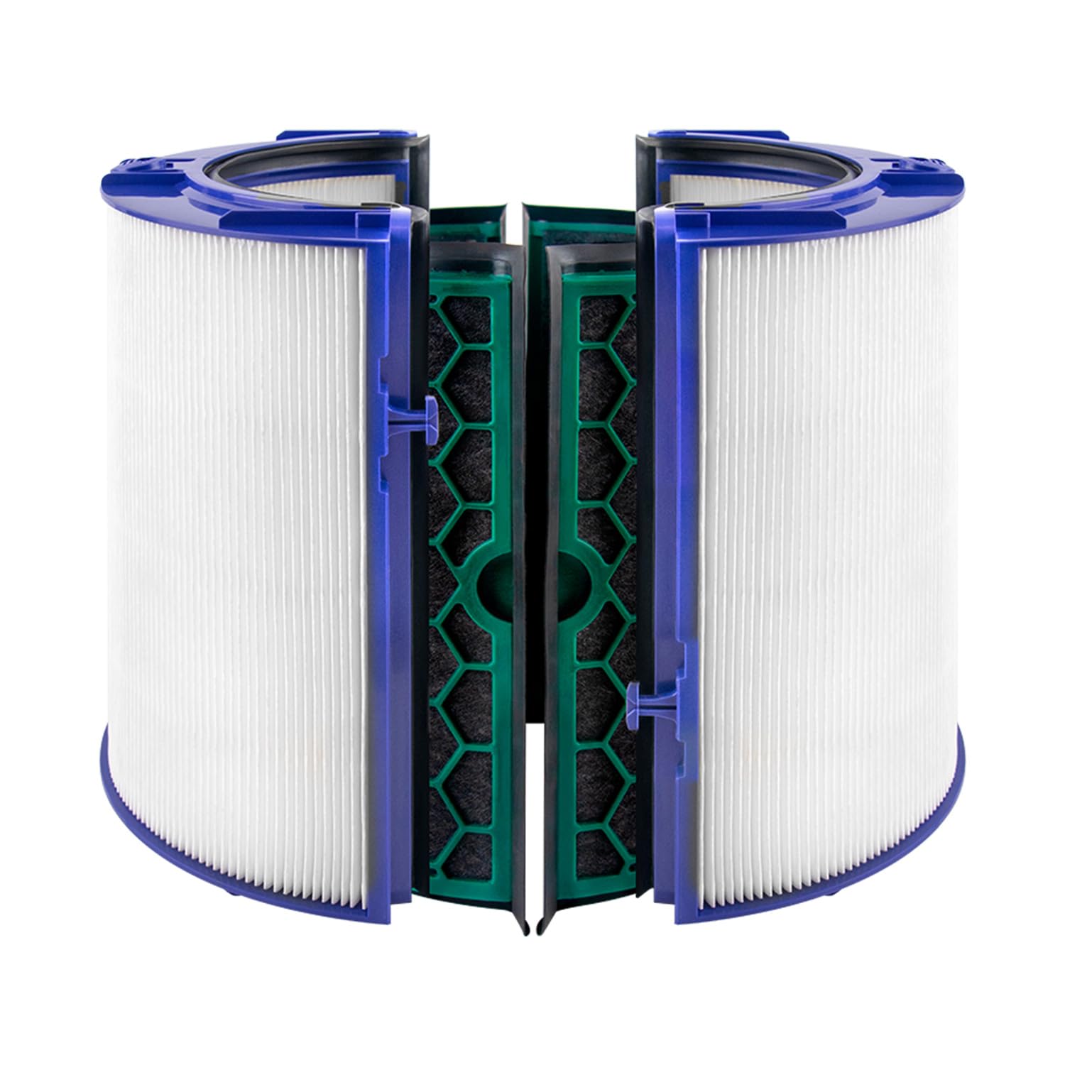 Replacement H13 True Hepa Filter for Dyson HP04 TP04 DP04 TP05 DP05 HEPA Filter & Activated Carbon Filter Sealed Two Stage Filtration 360° Pure Cool Fan