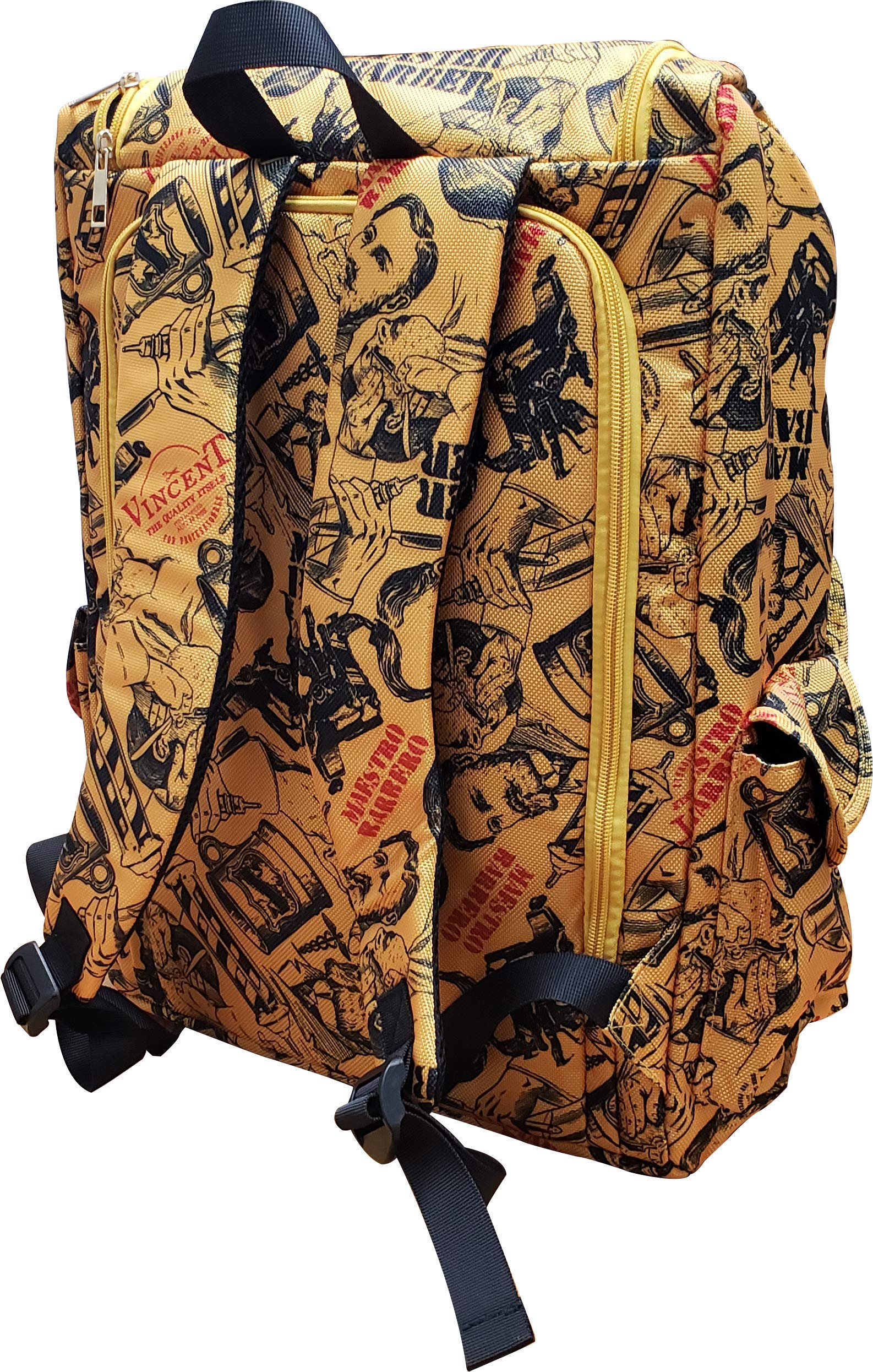 Vincent Master Backpack Travel Stylist Barber Bag (Gold)