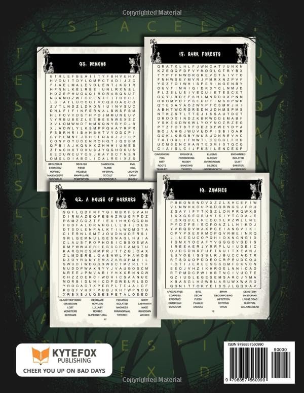 The Scary: 100 Interesting Word Search Puzzles of Fearful Topics for Adults and Avid Horror Fans