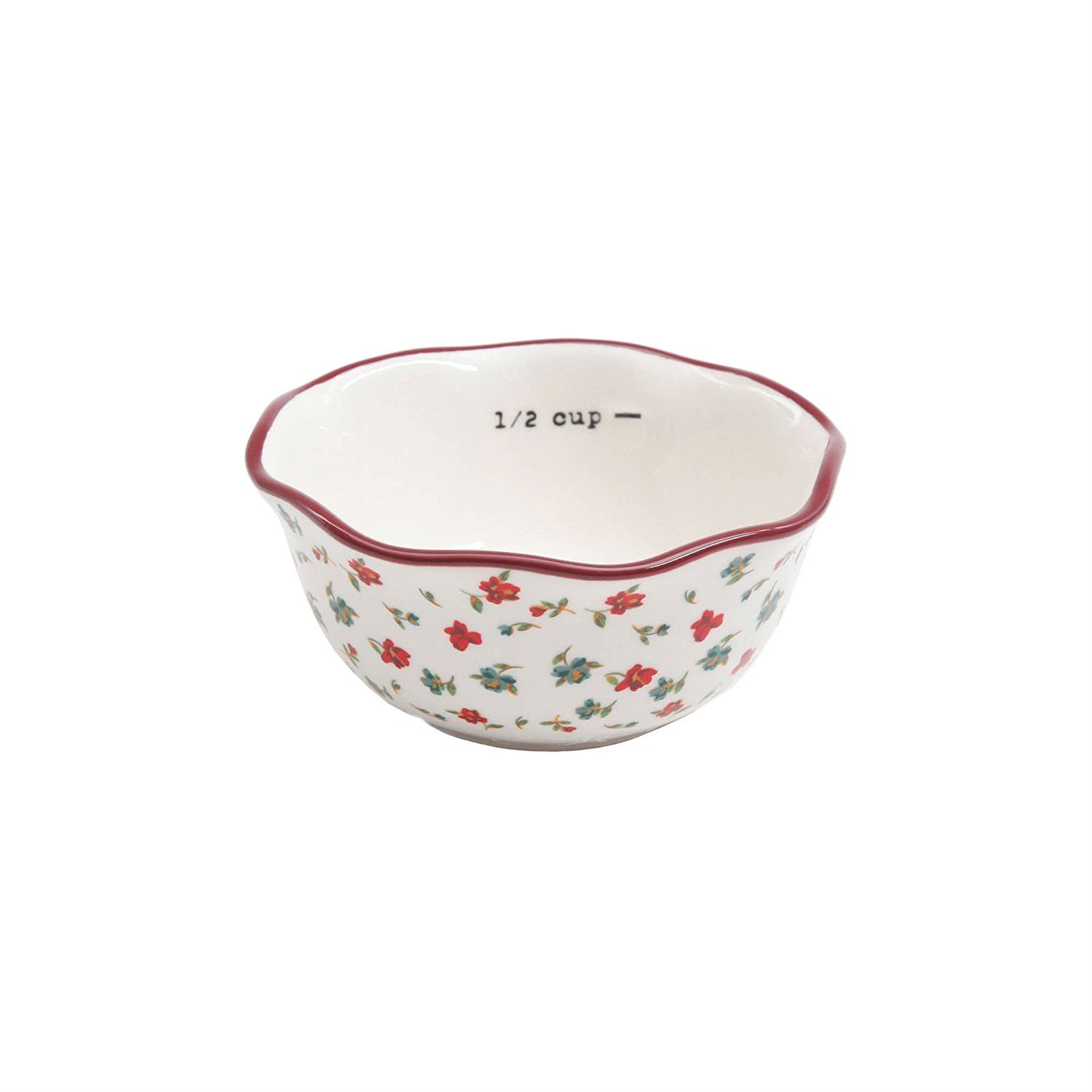 The Pioneer Woman Flea Market 4-Piece Ceramic Decorated Measuring Bowls