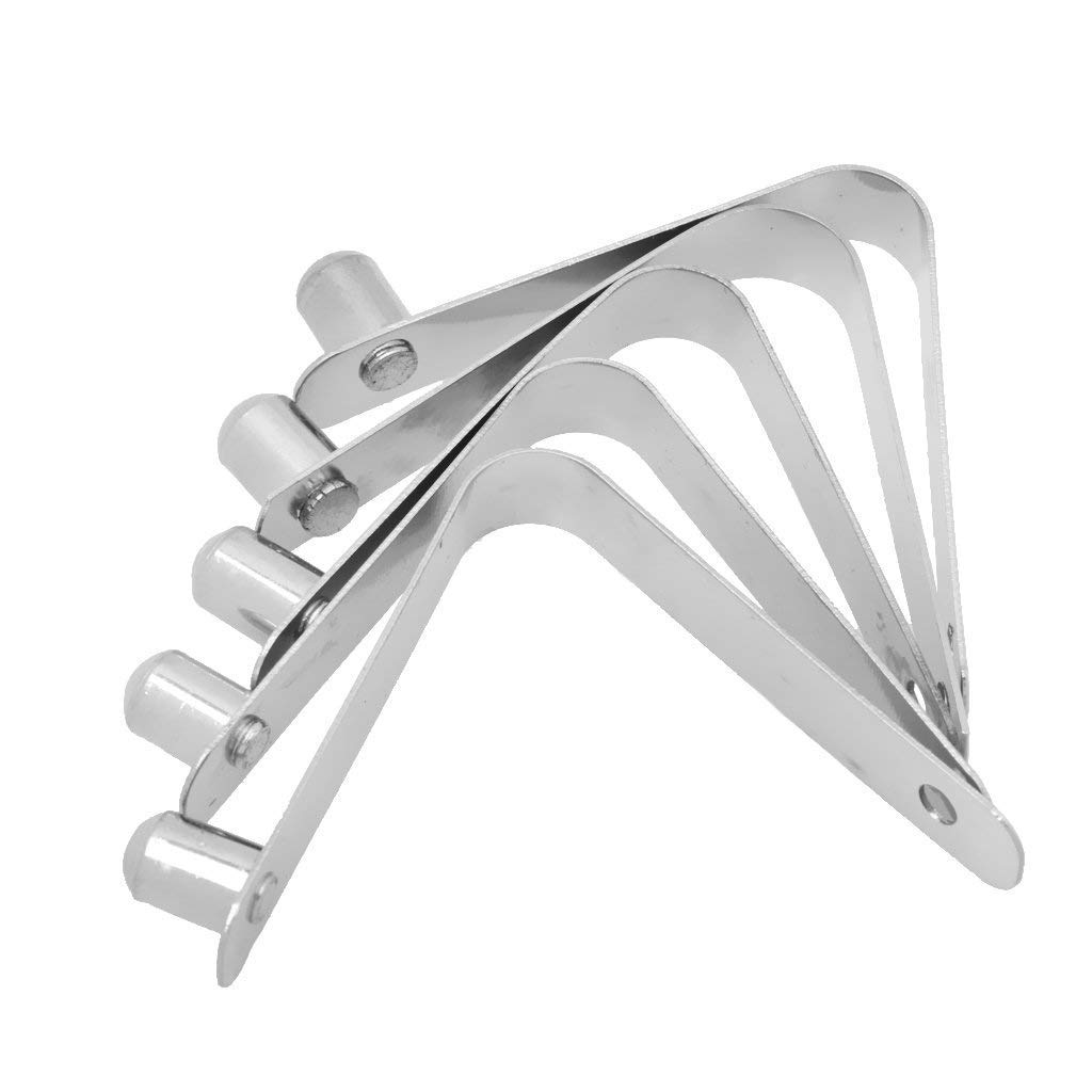 Super SW 5 Pieces 6MM Stainless Steel Kayak Paddle Push Snap Clips Spring Clips Fit for Kayak Paddle Tent Pole