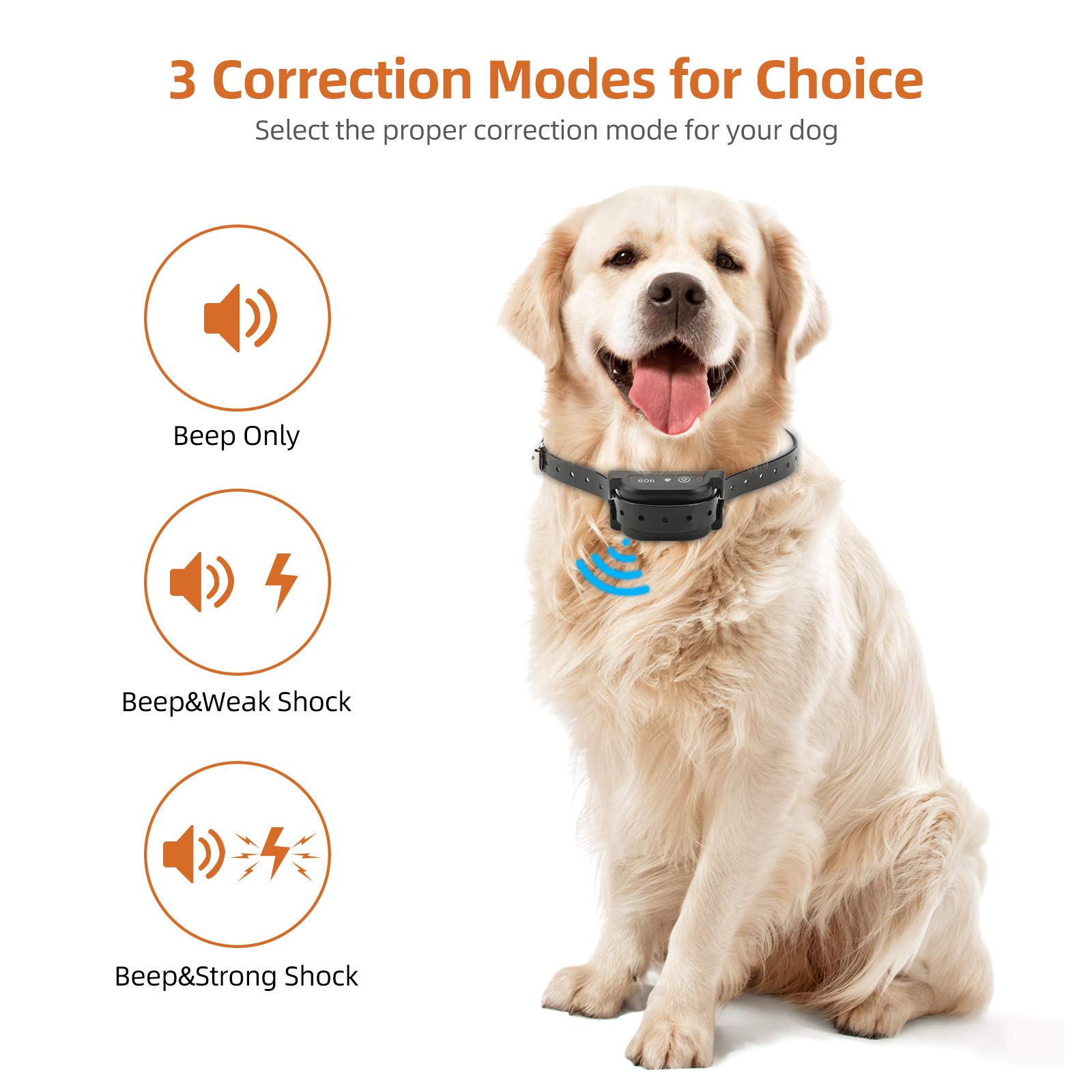 TTPet In-ground/Aboveground Pet Containment System, Electric Dog Fence, IP66 Waterproof & Rechargeable Collar, Shock&Tone Correction, 700Ft Wire, 2 Dogs System