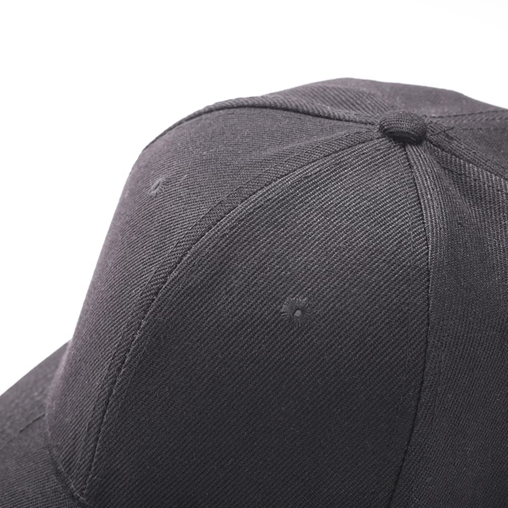 Unisex Adjustable Baseball Cap Golf Hat Cotton Cap Vintage Cotton Washed Blank Ball Cap for Men and Women (hat2-black Grey Khaki)