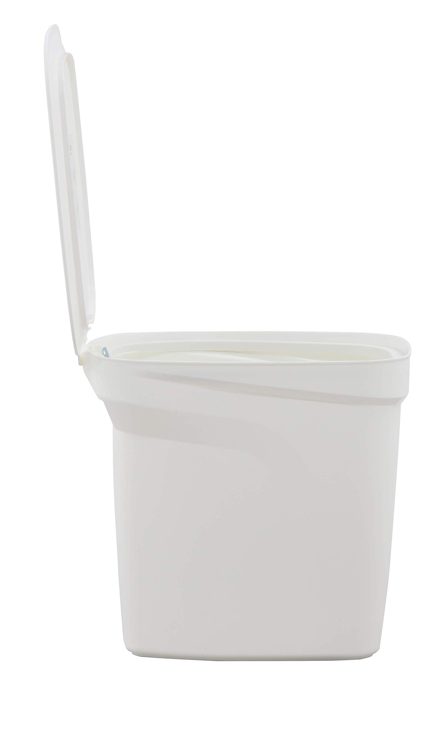 Tramontina 7L Plastic Pedal Bin, 7-Litre, White