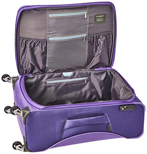 Samsonite Eco Lite Spinner Ladies Medium Purple Polyethylene Luggage Bag TSA Approved 112331-1888