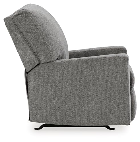 Signature Design by Ashley Deltona Casual Manual Rocker Recliner, Gray
