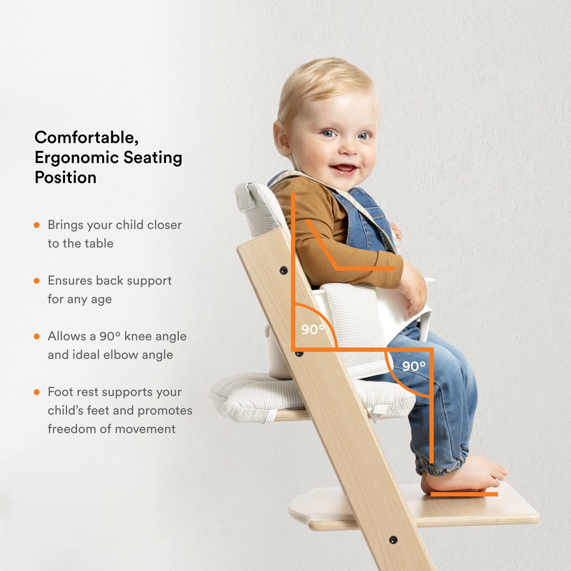 Tripp Trapp by Stokke Adjustable Wooden Moss Green Baby High Chair (Includes Baby Seat with Harness)