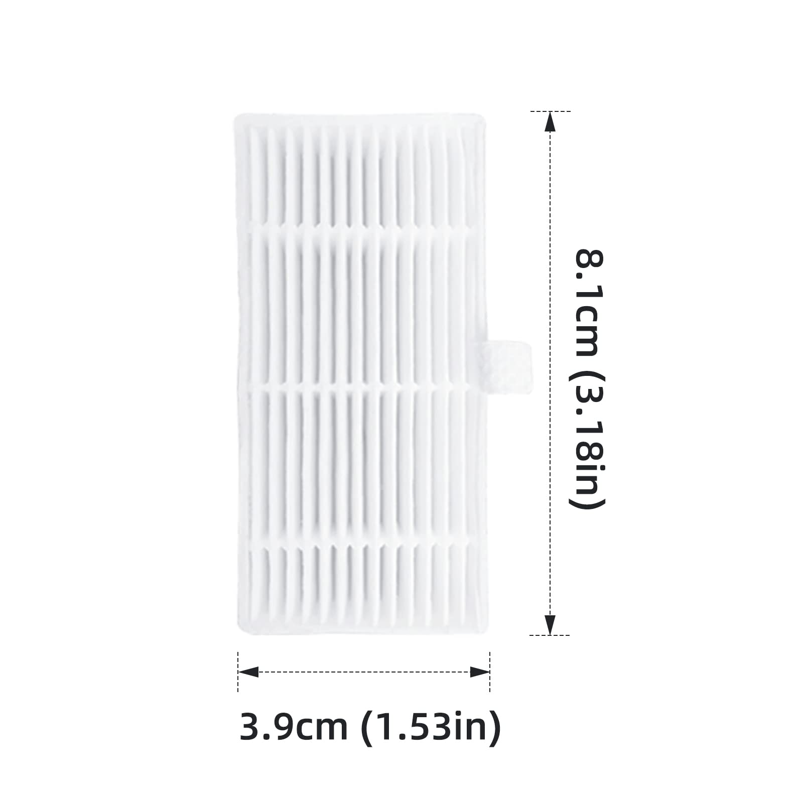 Replacement Parts Compatible with MAMNV BR150 BR151, ZCWA BR150 BR151, MANVINS G20, GTTVO BR150 BR151, EICOBOT BR150 BR151 Robot Vacuum Cleaner 4 Side Brushes, 4 Hepa Filters, 2 Mop Pads Accessories