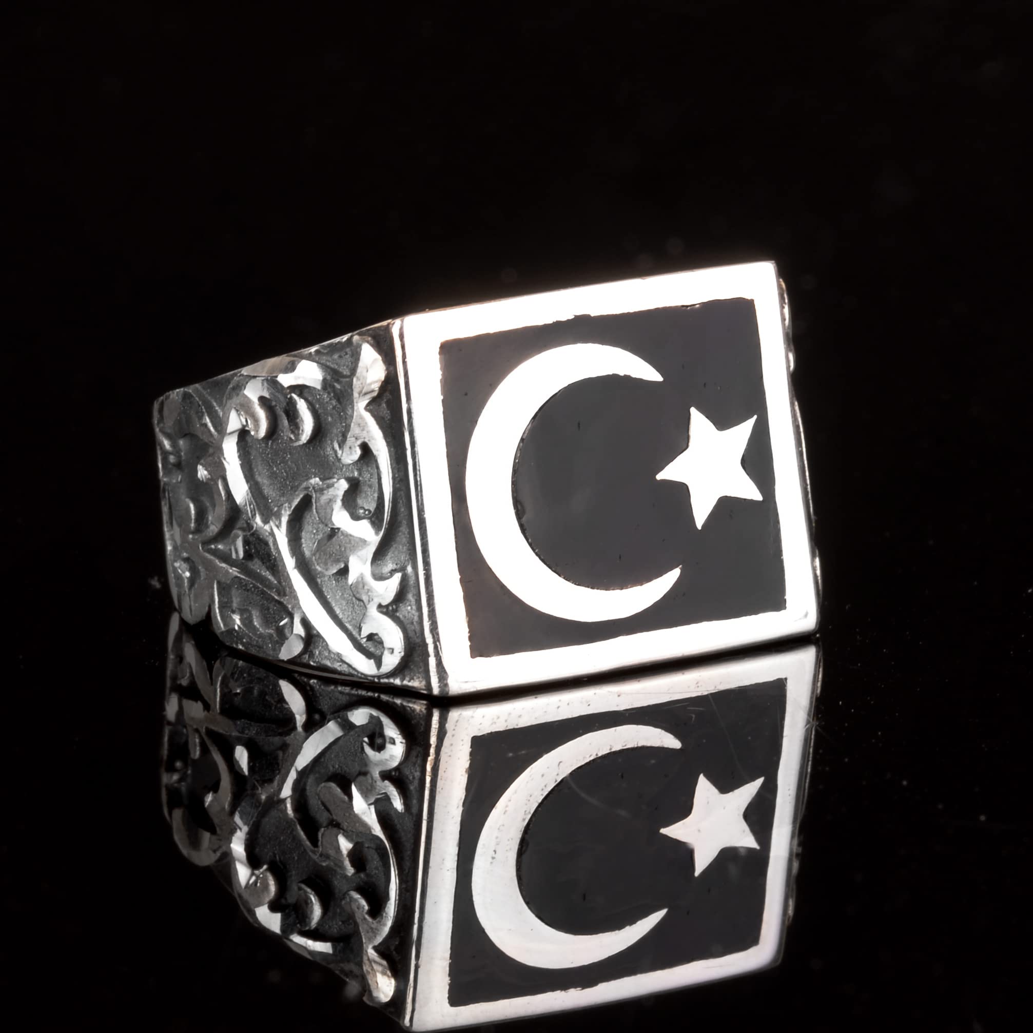 Sterling Silver Malcolm X Ring Handmade, Steel Pen Craft Handmade Uniqe Ring