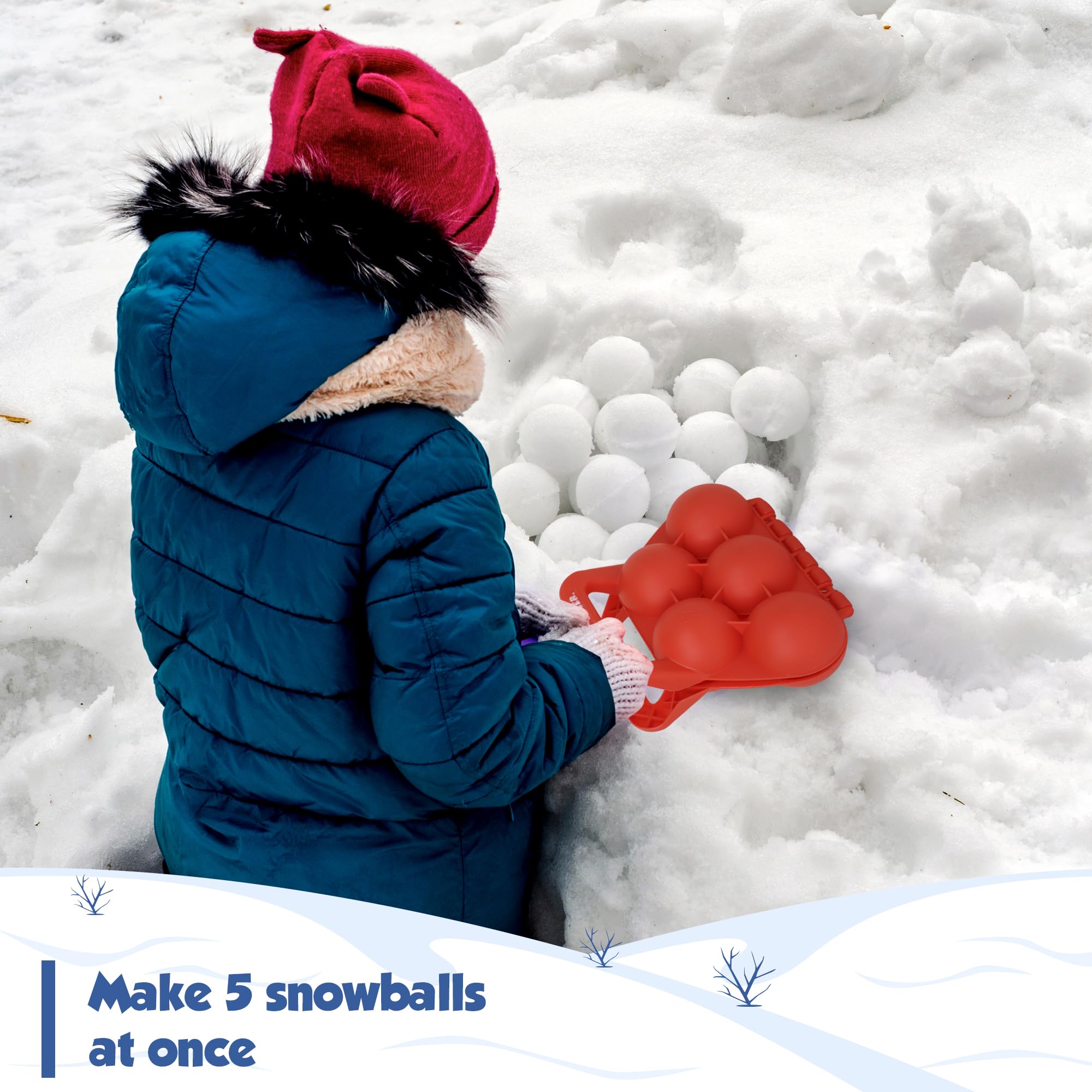 Slippery Racer 5 in 1 Snowball Maker (BLUE)