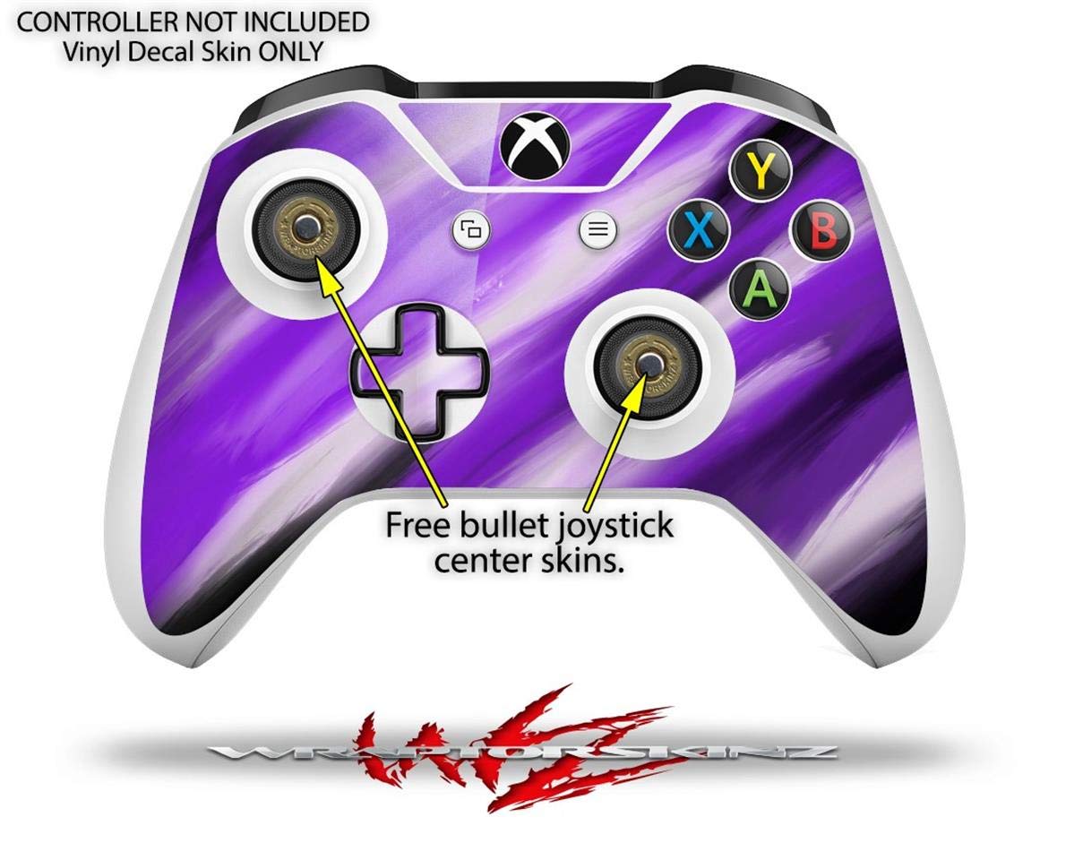 WraptorSkinz Decal Vinyl Skin Wrap Compatible with Xbox One S Console and Controllers - Paint Blend Purple
