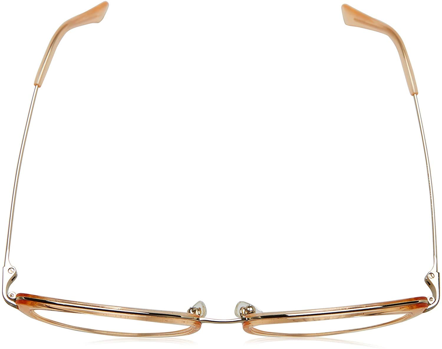 Versace VE 1244-1406 Eyeglasses, Pale Gold/Orange Transparent w/Demo Lens, 53mm