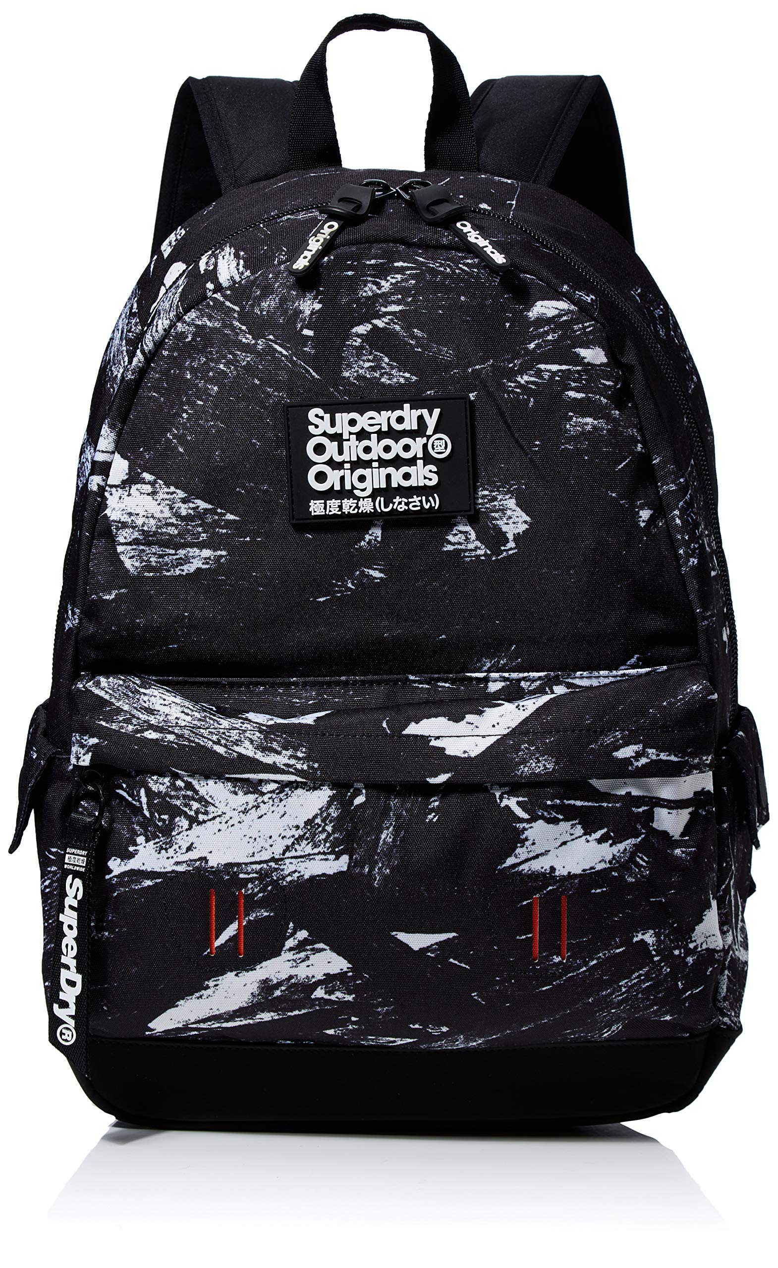 Superdry Men's Backpack, Black (Black Print), 30x20x44 Centimeters (W x H x L)