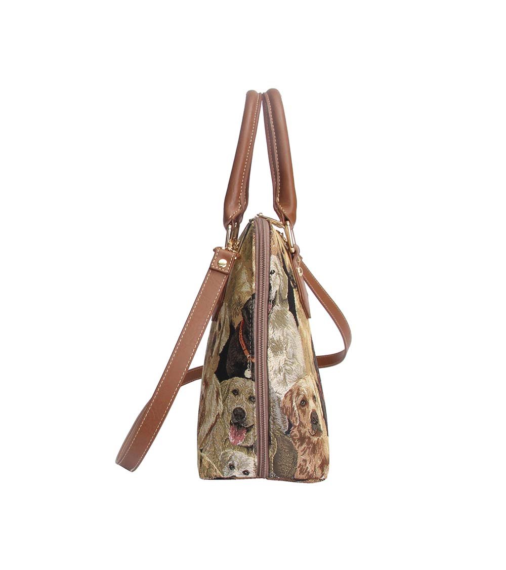 Signare Tapestry Hand Shoulder Bag Cross Body Purses Handbag Satchel Bag for Women In Labrador Dog Design|CONV-LAB