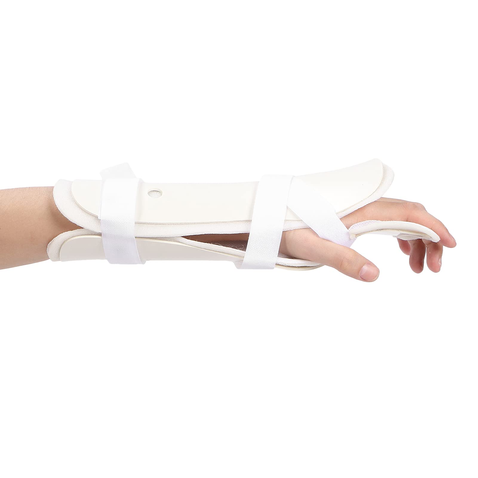 Wrist Splint, Flexible Adjustable Pain Relief Hook and Loop Fastener Wrist Brace for Sports Injuries for Patient for Postoperative Recovery(Left Hand, M)