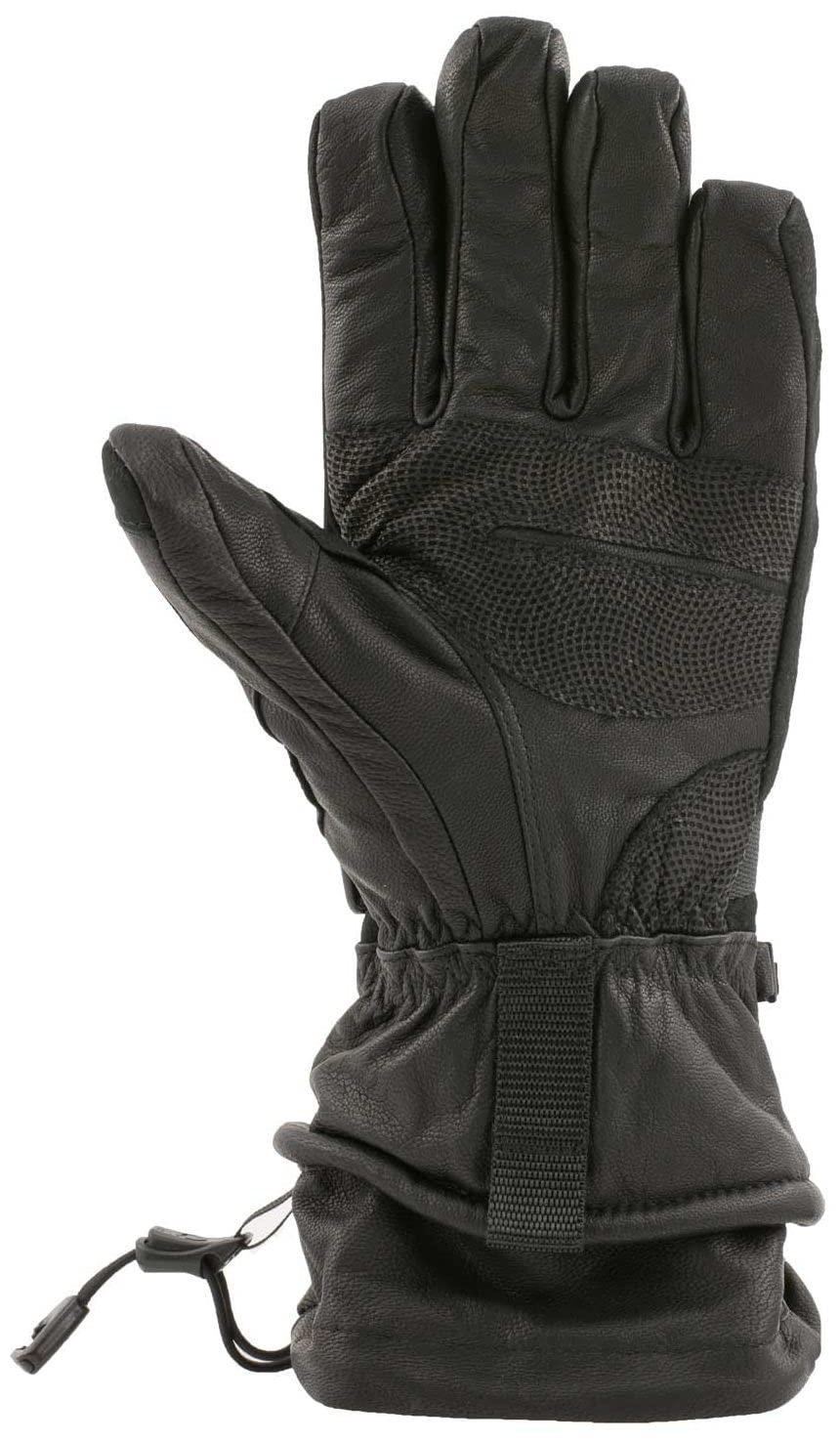 Swany Women's X-Cell 2.1 Sports Moisture-Wicking Warm Flexible Leather Winter Gloves, Black, Large