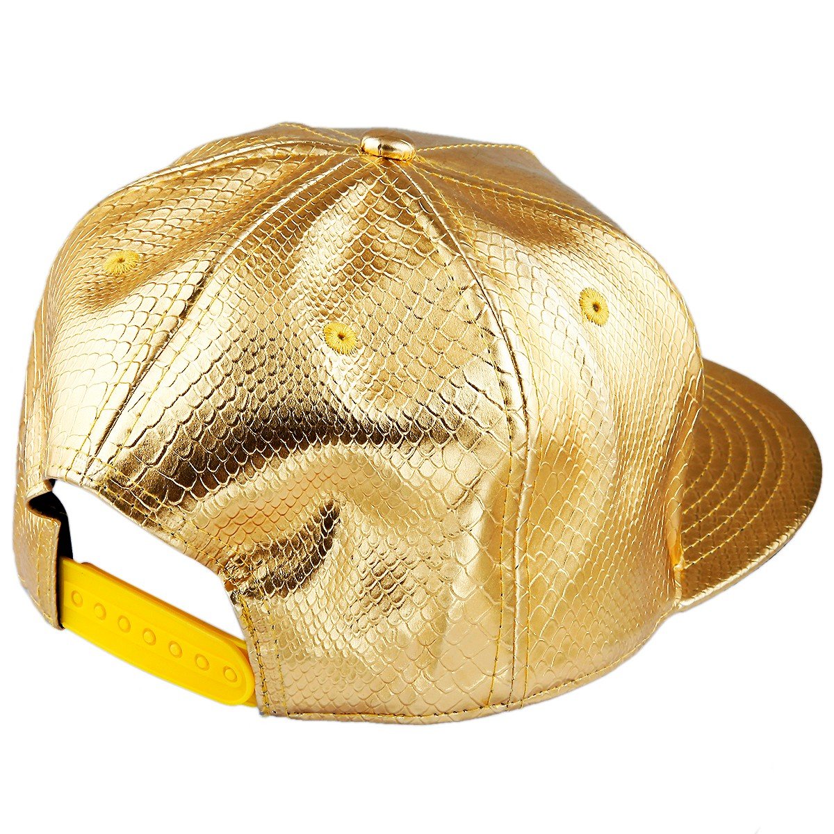 Samtree Unisex Snapback Hats,Adjustable Hip Hop Flat Brim Baseball Cap (01-Gold)