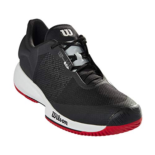 Wilson Men's KAOS Swift Tennis Shoe, Black/Pearl Blue RED, 10