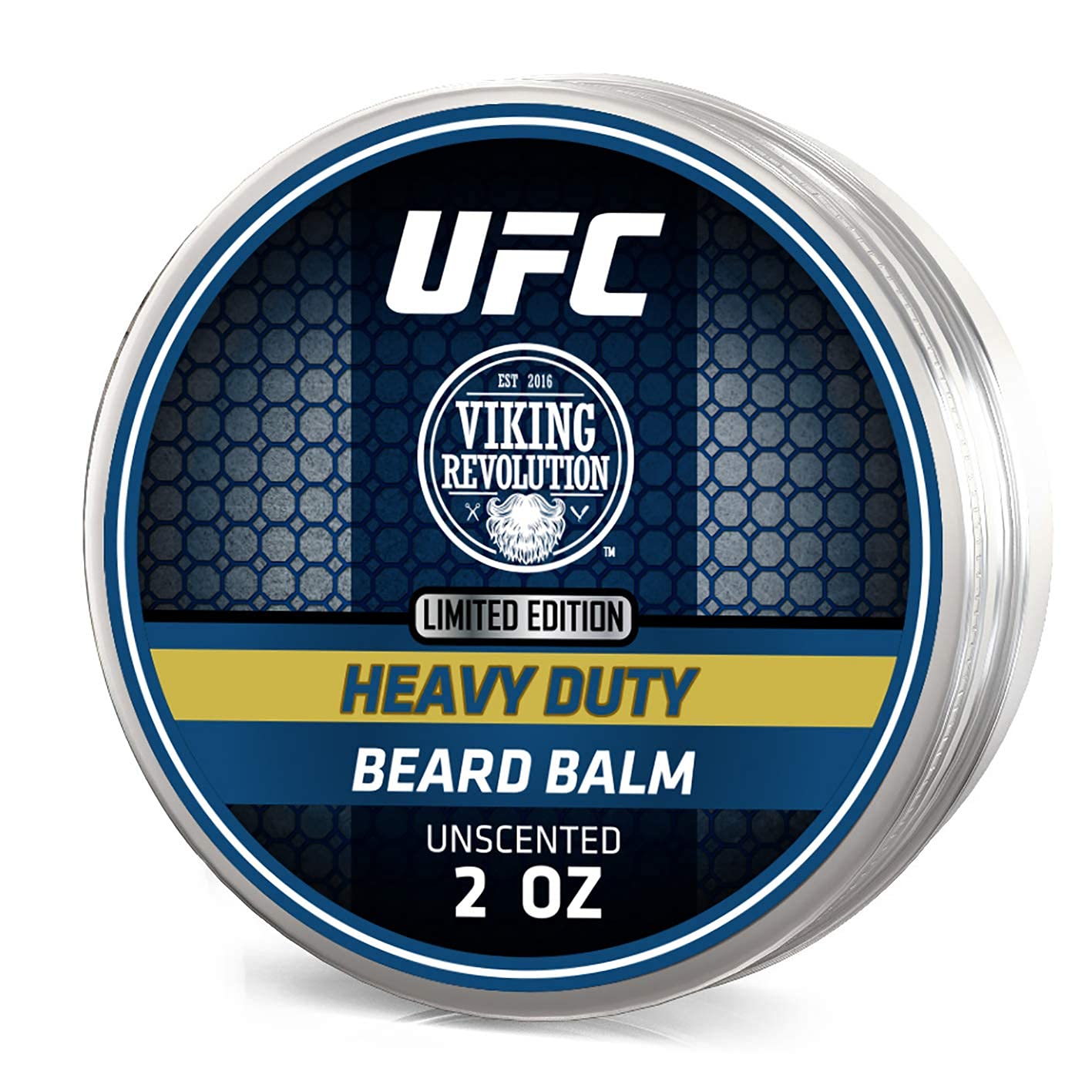 Viking Revolution UFC Heavy Duty Beard Balm Conditioner for Extra Control - Unscented - Styles, Strengthens & Softens Beards & Mustaches - Leave in Conditioner Wax for Men