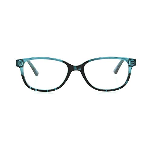 Sofia Vergara x Foster Grant Women's Alicia Reading Glasses Rectangular, Crystal Teal, 50 mm + 2.5