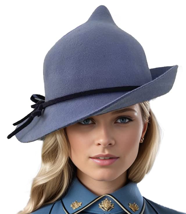 SWEET MAX Witch Hat Purple Wide Brim Pointed Cap Blue Fedora Hat Cosplay Costume Accessories Halloween Women