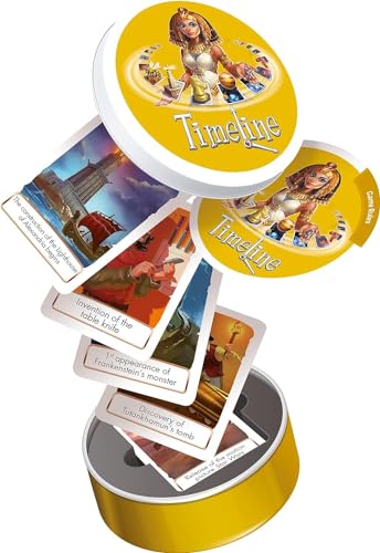 Timeline Classic Card Game - Test Your Knowledge Across Various Historical Themes! Fun Educational Trivia Game for Kids & Adults, Ages 8+, 2-6 Players, 15 Minute Playtime, Made by Zygomatic