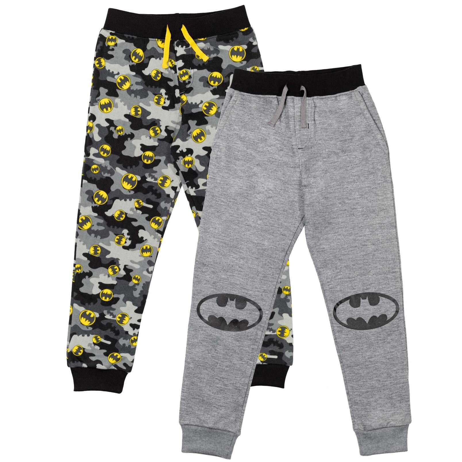 WARNER BROS. Justice League Batman Big Boys 2 Pack Pants Grey/Camo 18-20