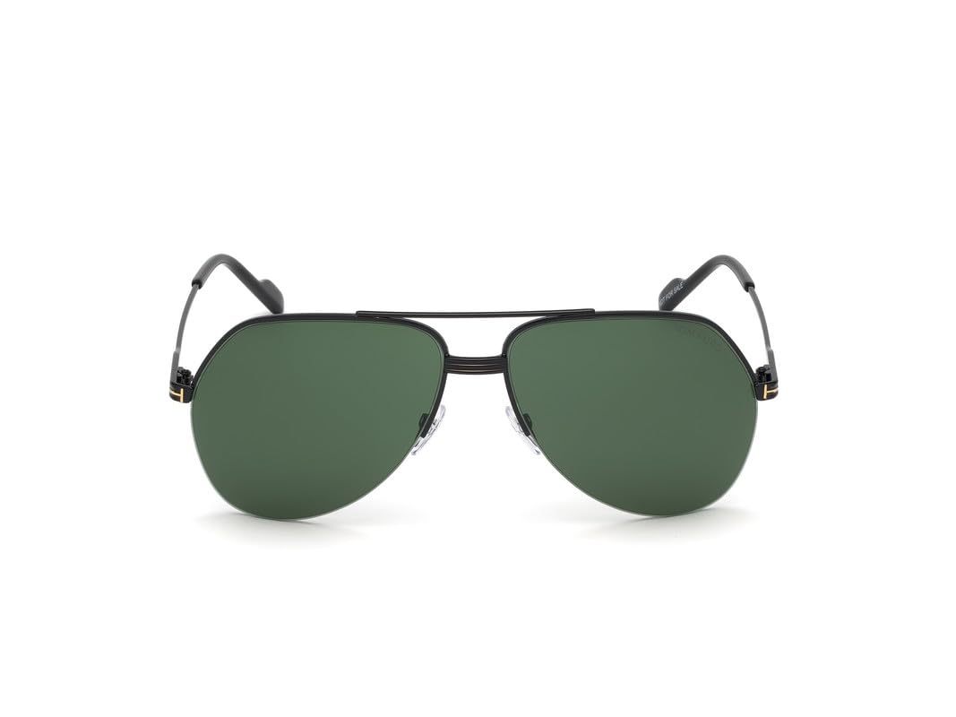 Tom Ford Aviator Sunglasses TF644 Wilder-02 01N Shiny Black 62mm FT0644