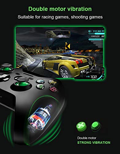 Wireless Controller for Xbox One, Upgraded 2.4GHZ Gamepad Compatible with Xbox One S, One X, One Elite, PC (Receiver Version)
