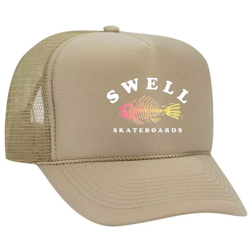 Swell Skateboards FOAM Trucker Hats for Men and Women | Snapback & Mesh Baseball Cap Black…