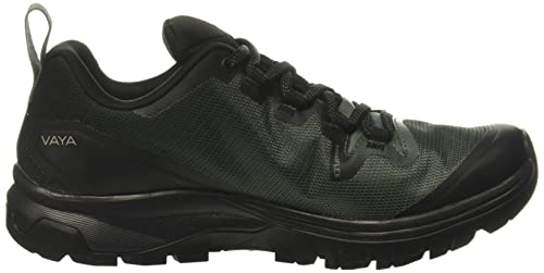 Salomon VAYA Gore-TEX Hiking Shoes for Women, Black/Balsam Green/Black, 6