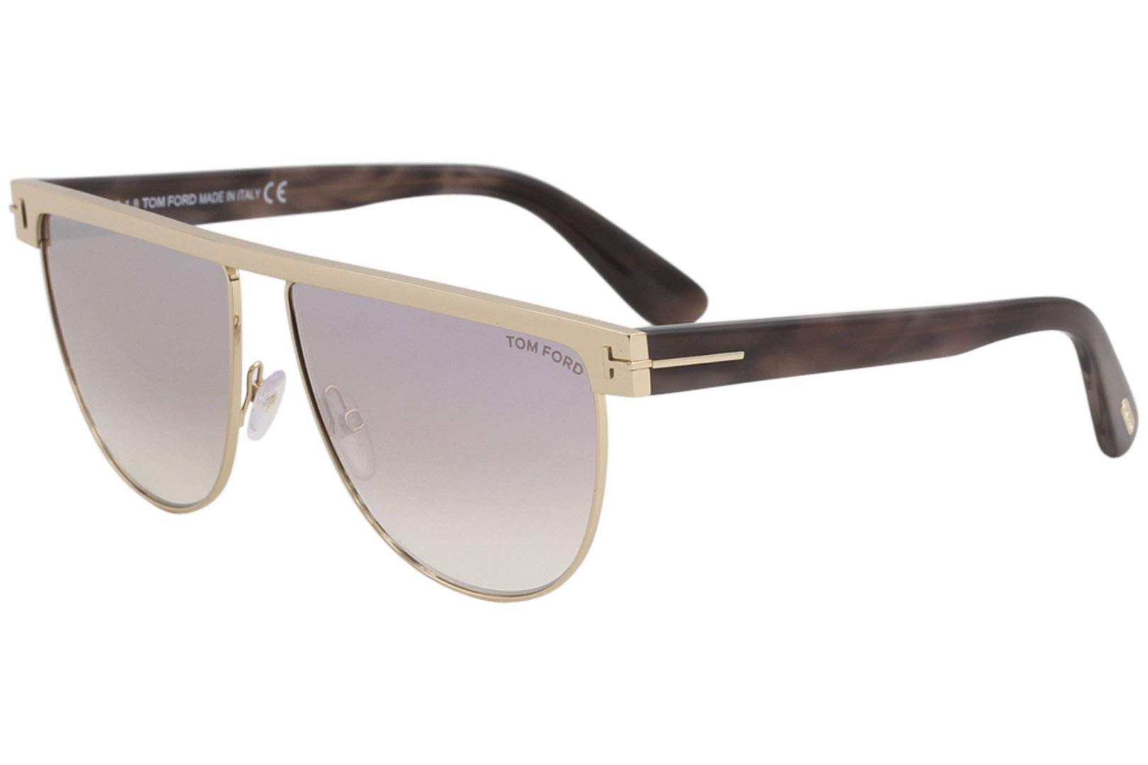 Tom Ford Oval Sunglasses TF570 Stephanie-02 28Z Gold/Rose Havana 60mm FT0570