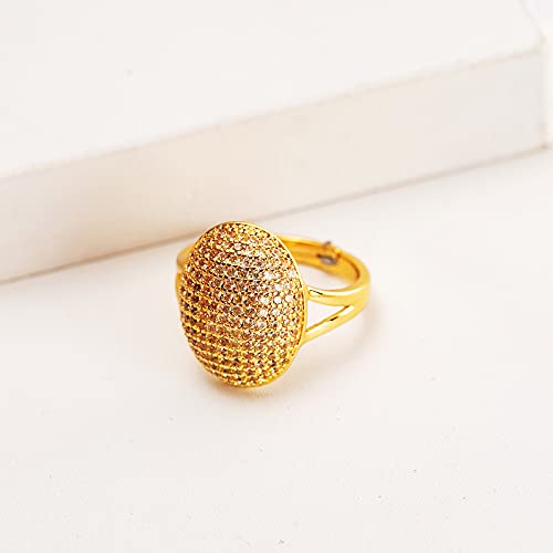 Winssigma Gold Cubic Zirconia Ring for Women, Bella Ring Fushia Heart Diamond Ring Lip Ring Paper Clip Ring for Women