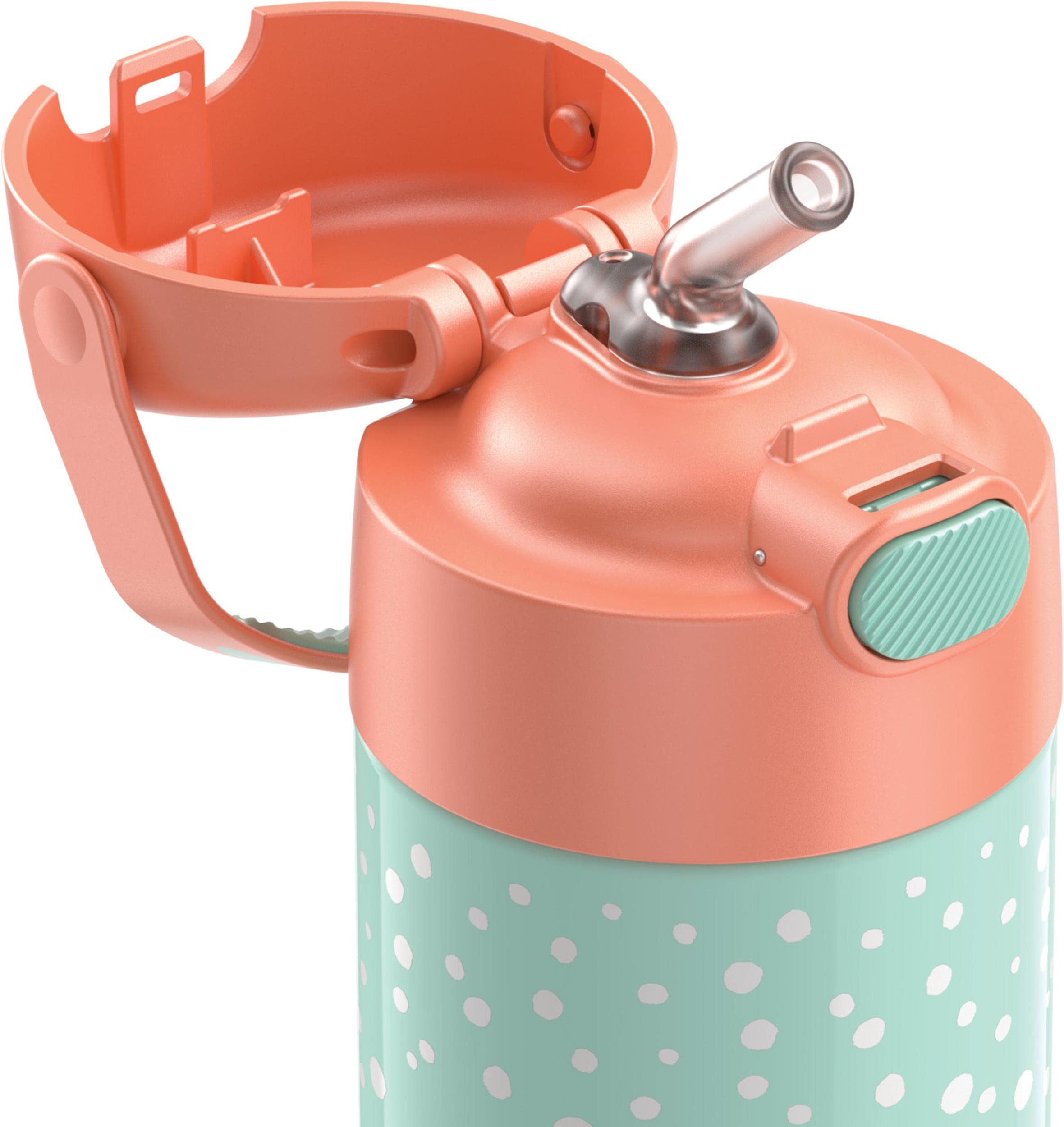 THERMOS FUNTAINER 12 Ounce Stainless Steel Kids Bottle, Pastel Delight