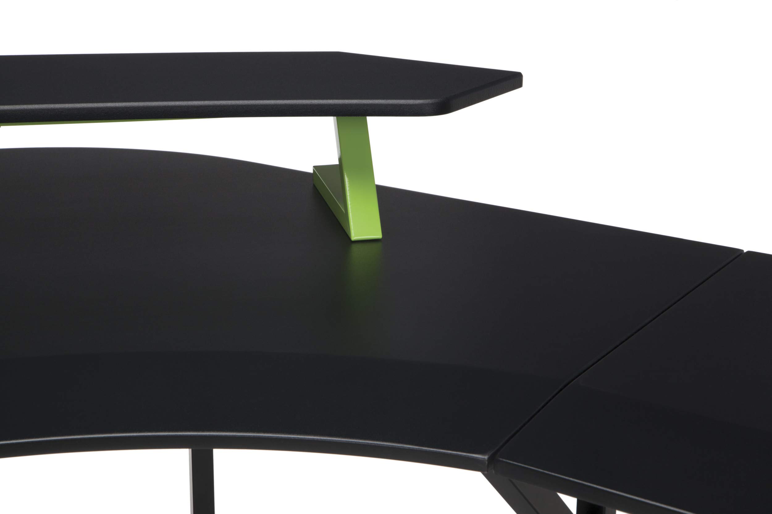 RESPAWN 2000 Gaming Computer Desk, L Shaped Desk, in Green RSP 2000 GRN
