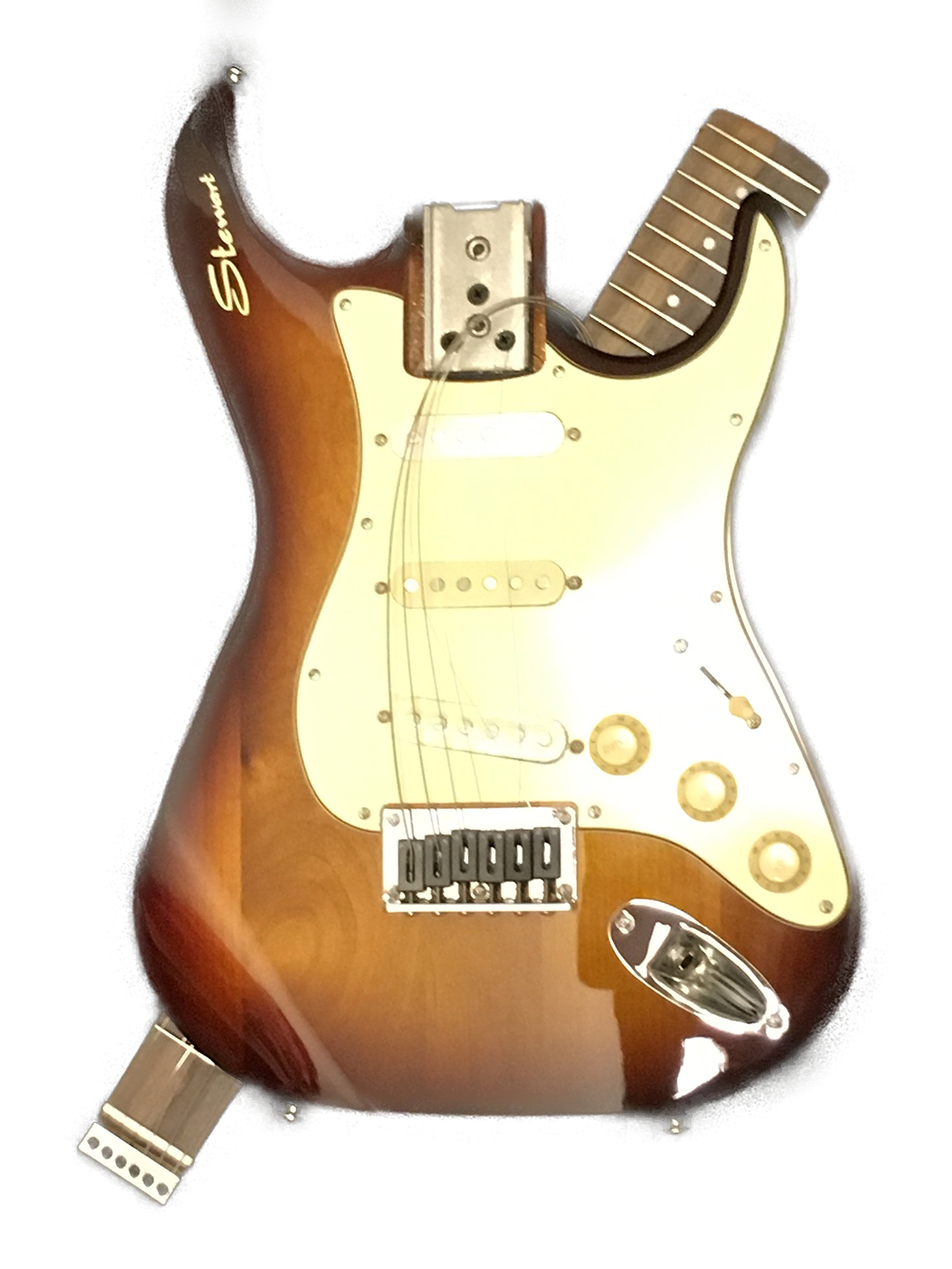 Stewart Electric Travel Guitar - Stow-Away (Tobacco Sunburst)