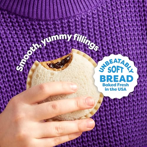 Smucker's Uncrustables Frozen Peanut Butter & Grape Jelly Sandwiches, 10 Count, Thaw & Eat