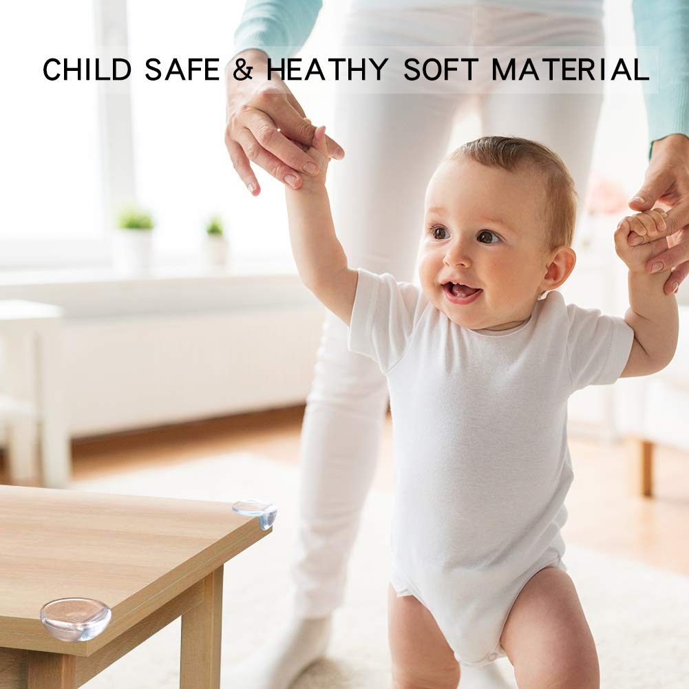Safety Corner Protectors Guards 20 Pack Large Clear Table Corner Guards to Prevent Child Injuries Pefect Anti-Collision for Baby Safety