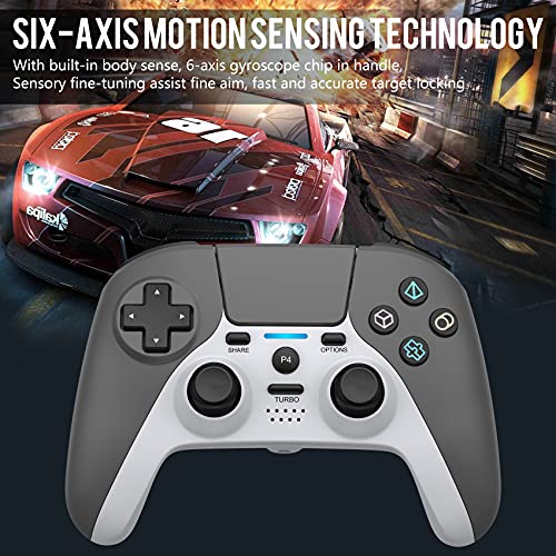 Wireless Game Controller for PS4, Compatible with Playstation 4/Pro /Slim/PC/PS3, with Enhanced Dual Vibration/6-Axis Motion Sensor/Stereo 3.5mm Headphone Jack/10m Wireless Connection Distance