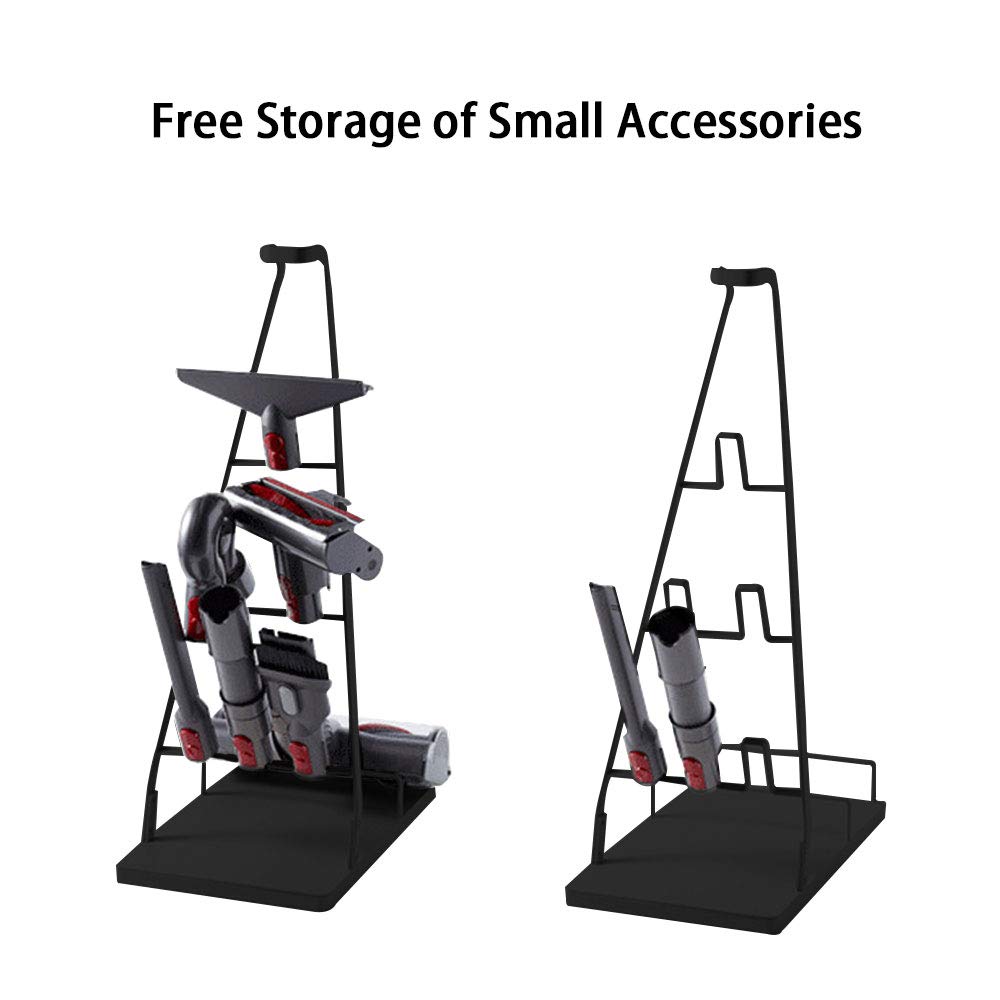 Usmoscat Vacuum Cleaner Stand for Dyson V6 V7 V8 V10 V11,Other Brands and Generic Stick Cleaner, Support Organizer for Handheld Electric Broom (Black)