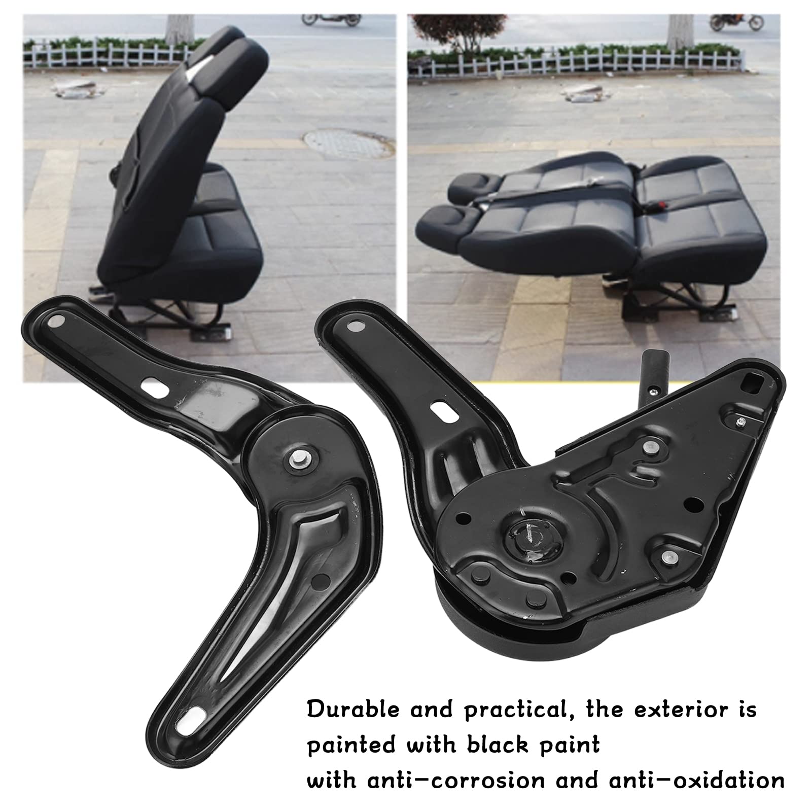 Seat Backrest Hinge Recliner, Automatic Seat Backrest Hinge Recliner for Truck Excavators 30-180° Adjustable, Car Seat Backrest Hinge Toothed Plate Seat Recliner on Both Sides