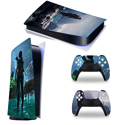 Triple Gun PS5 Digital Edition Whole Body Vinyl Skin Sticker Decal Cover for Playstation 5 Digital Edition System Console and Controllers
