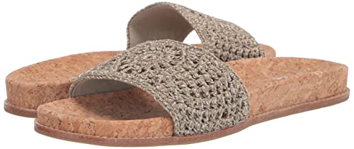 The SAK Women's Mendocino Slide Crochet, Slip On Sandals, Summer Open Toe Shoes, Sage Static Medallion, 9