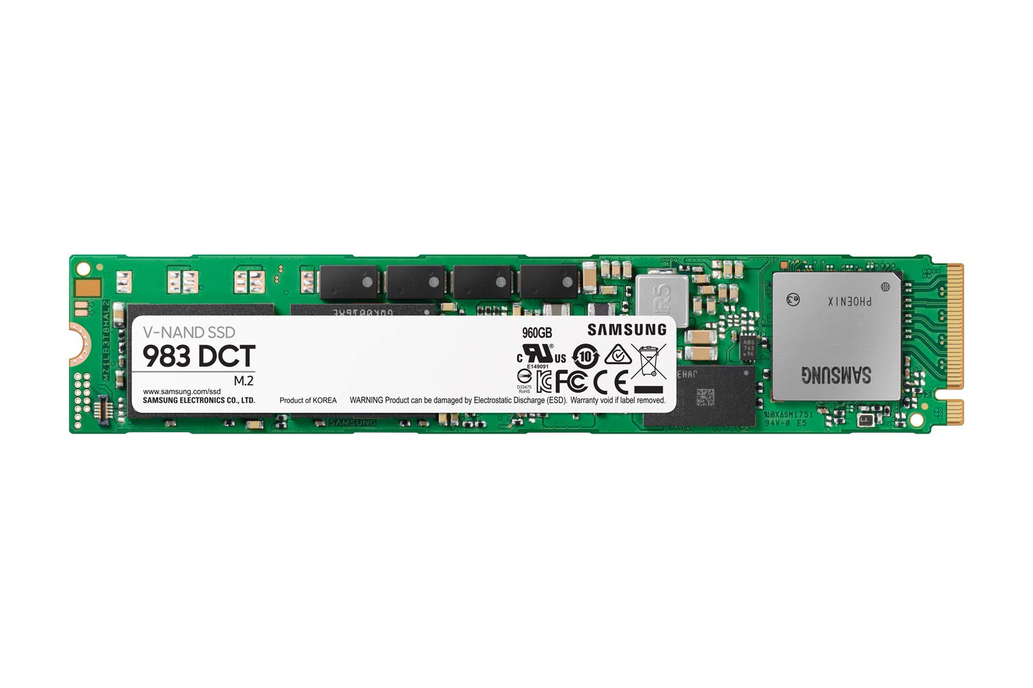 Samsung 983 DCT Series SSD 960GB - M.2 NVMe Interface Internal Solid State Drive with V-NAND Technology for Business (MZ-1LB960NE)